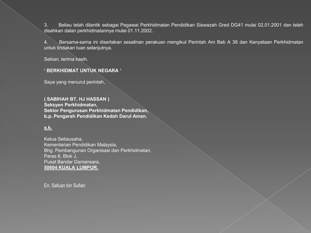 Penulisan Surat Rasmi | PPSX