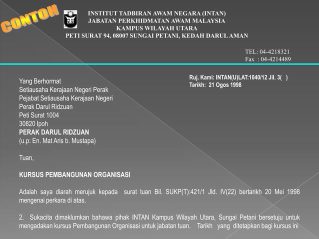 Penulisan Surat Rasmi | PPSX