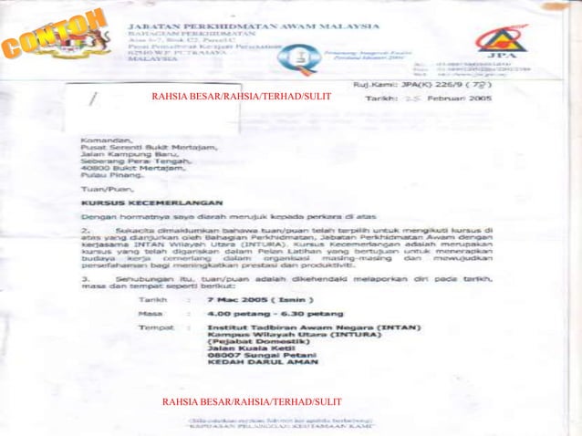 Penulisan Surat Rasmi | PPSX