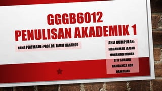 Penulisan akademik | PPTX