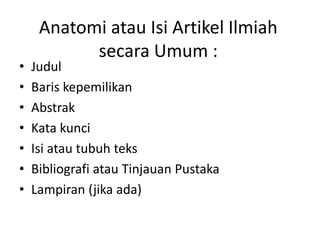 penulisan Artikel ilmiah LJ.pptx