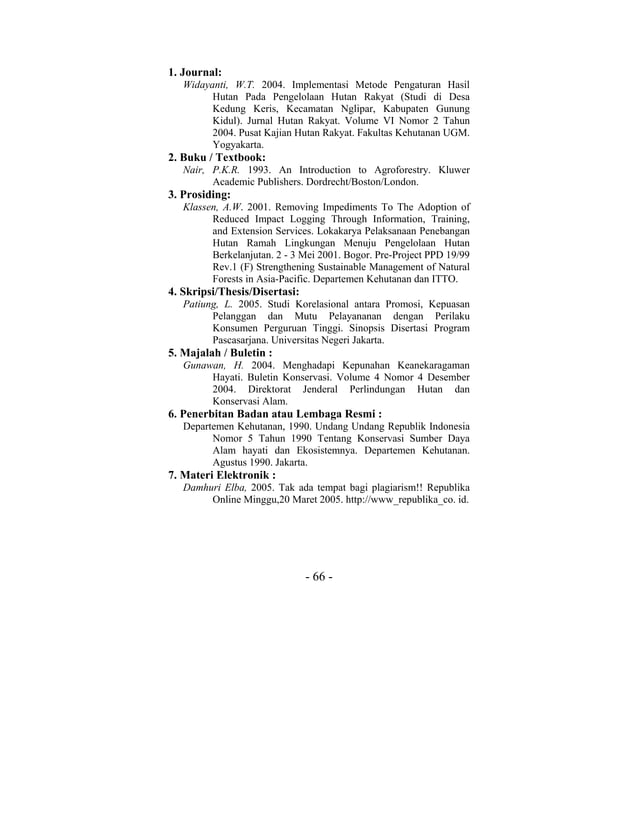 Penulisan daftar pustaka | PDF