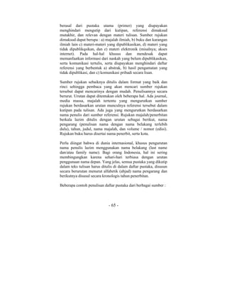 Penulisan daftar pustaka | PDF