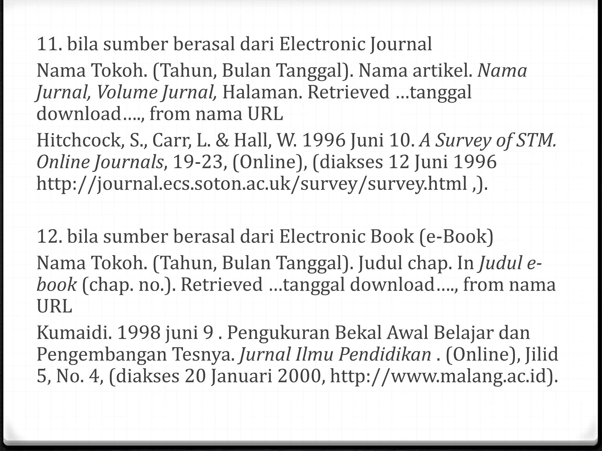 Penulisan daftar pustaka (HARVARD & APA) | PPTX