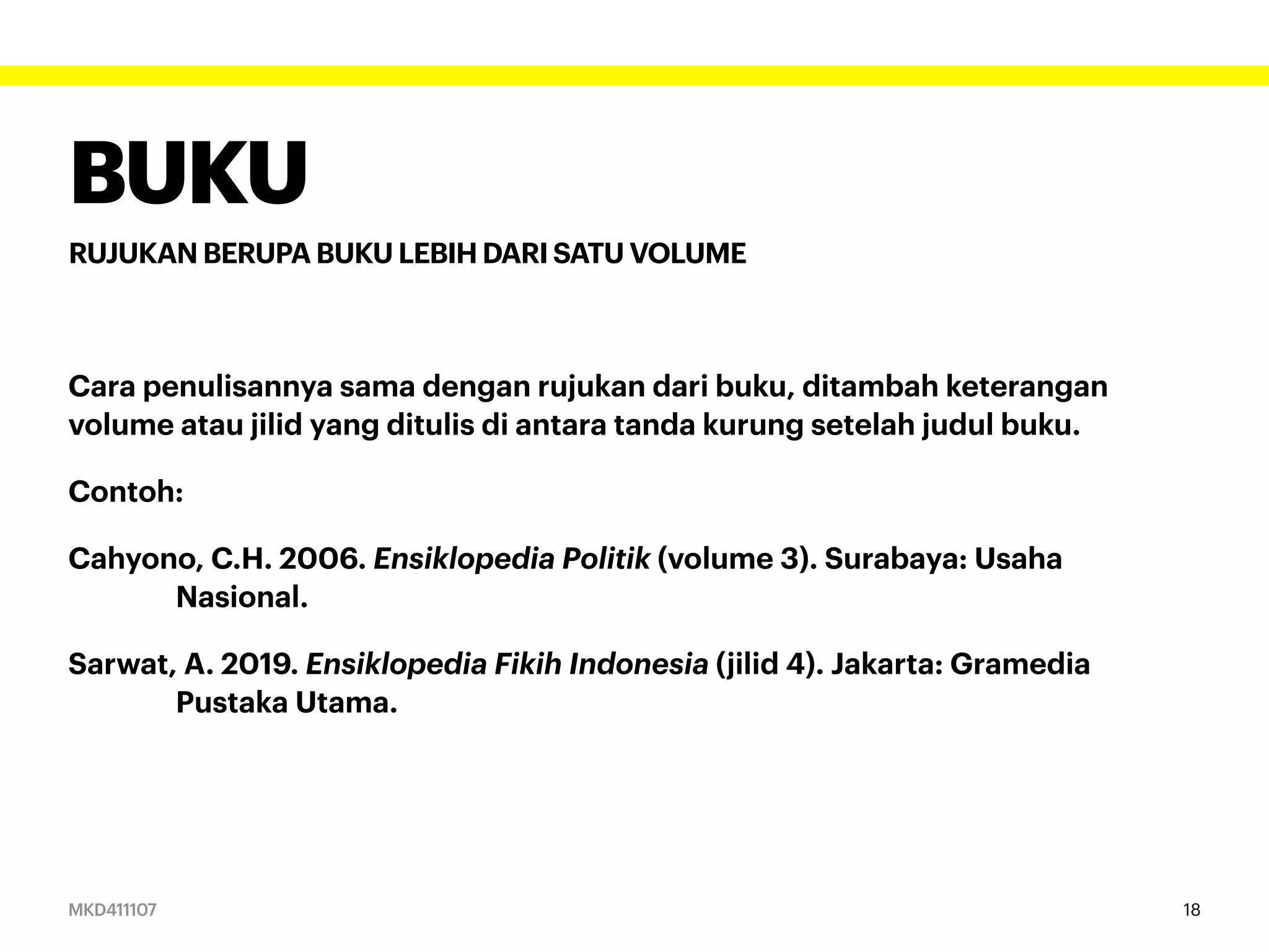 Penulisan Daftar Rujukan | PDF
