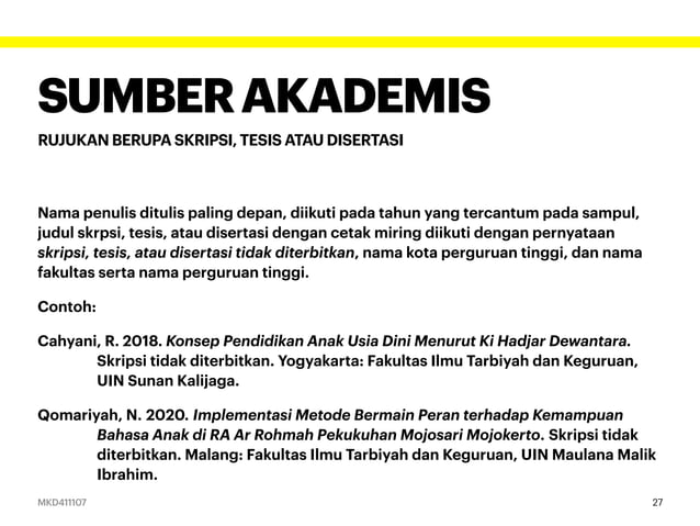 Penulisan Daftar Rujukan | PDF