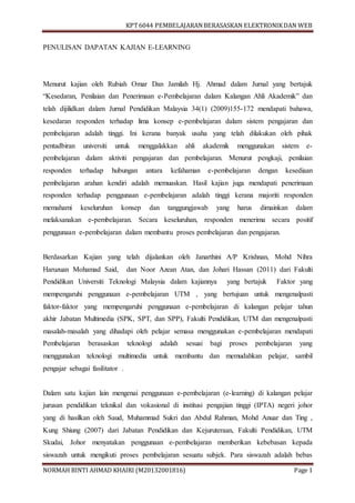 Penulisan dapatan kajian e | PDF