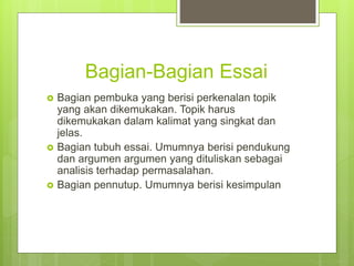 Penulisan esai | PPTX