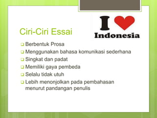 Penulisan esai | PPTX