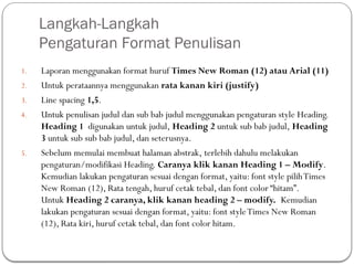 PENULISAN FORMAT LAPORAN DENGAN MENGGUNAKAN MICROSOFT WORD.pptx