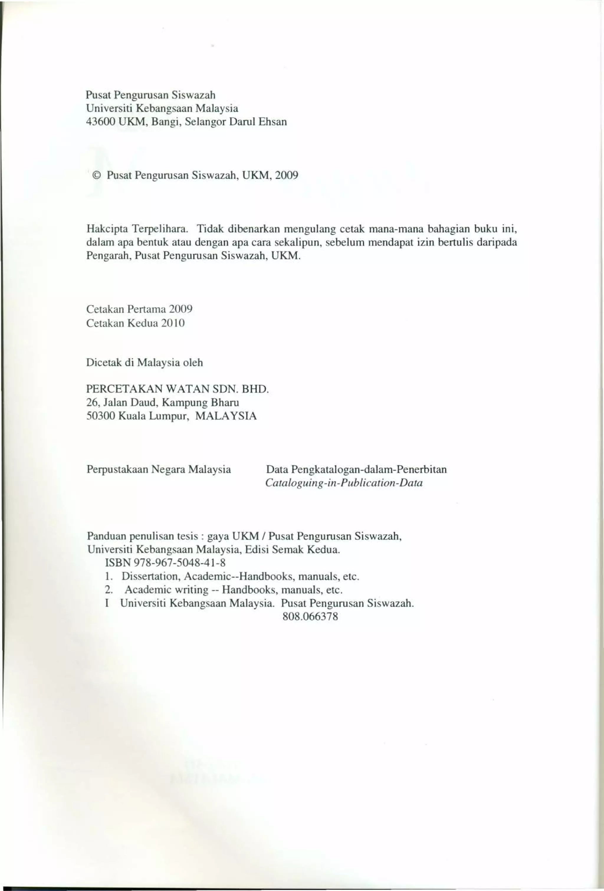 Penulisan gaya ukm | PDF