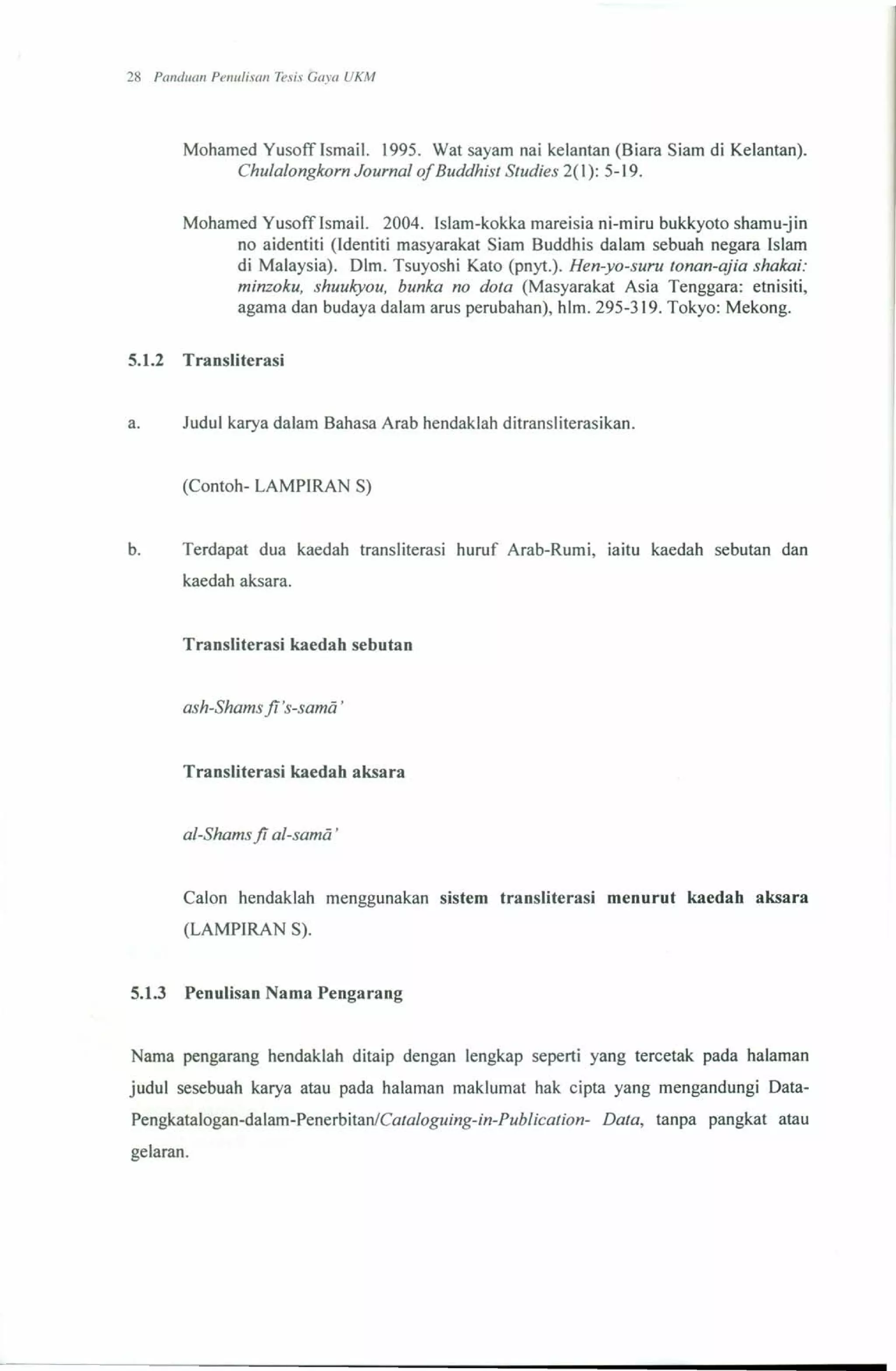 Penulisan gaya ukm | PDF