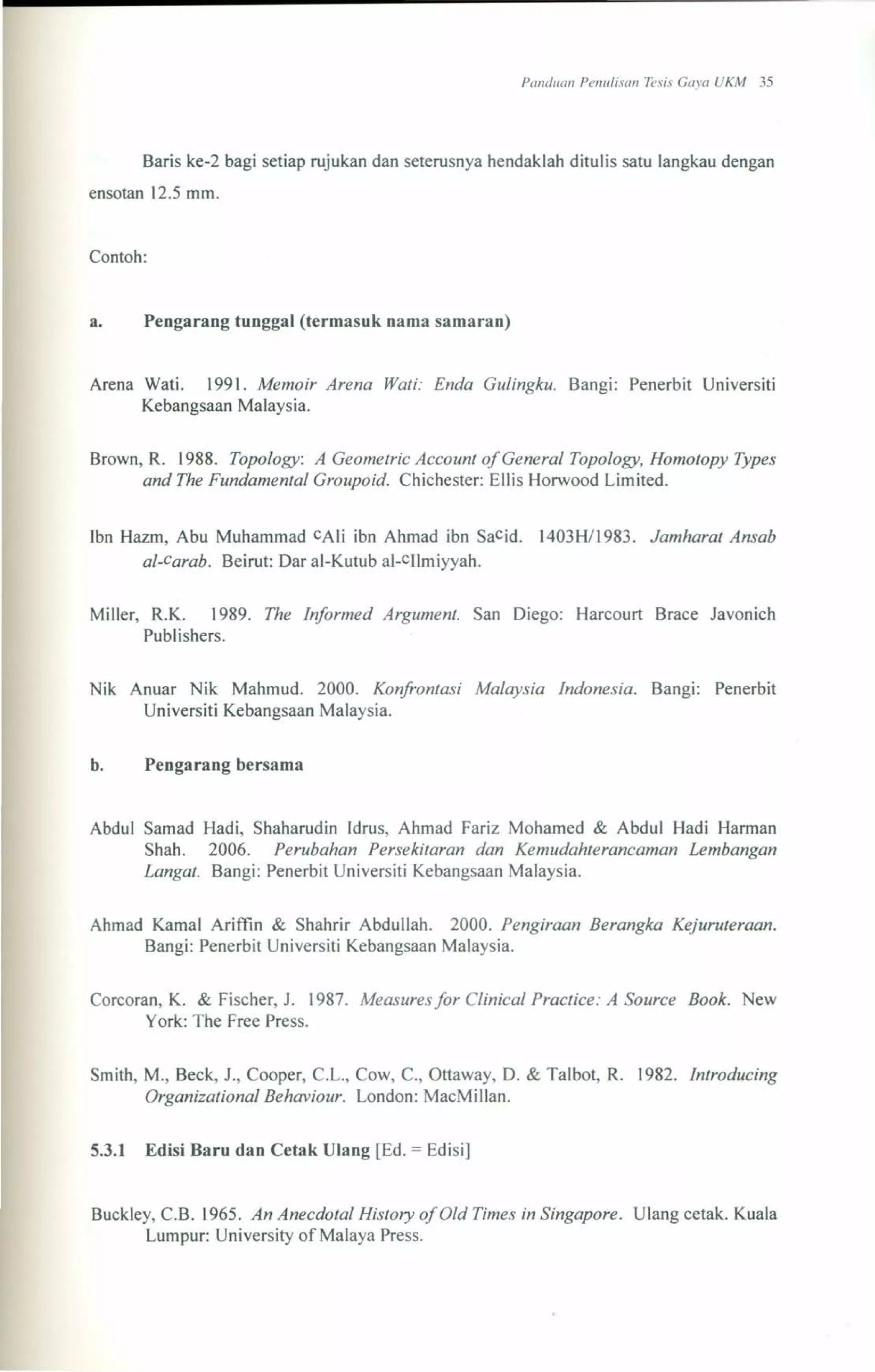 Penulisan gaya ukm | PDF