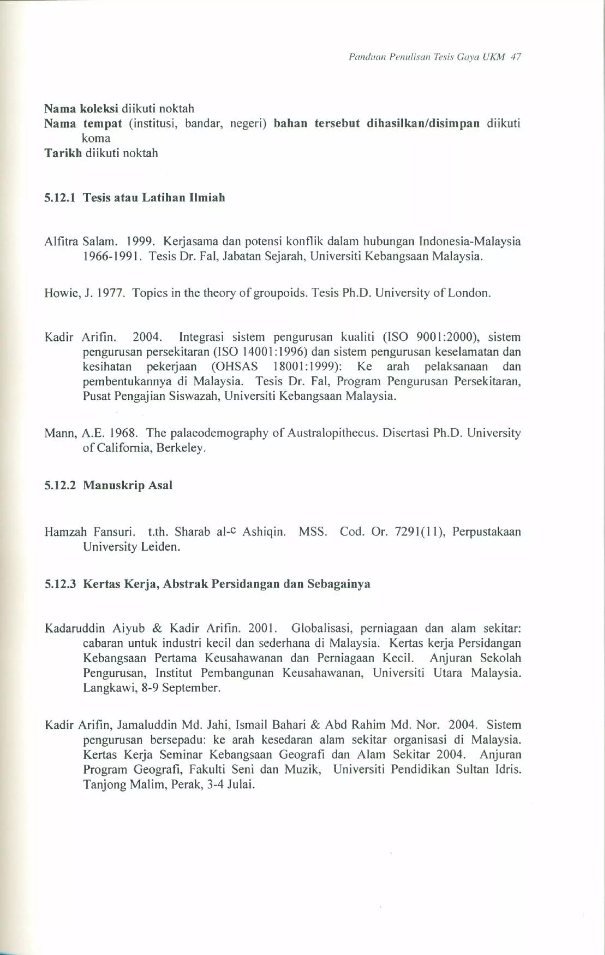 Penulisan gaya ukm | PDF
