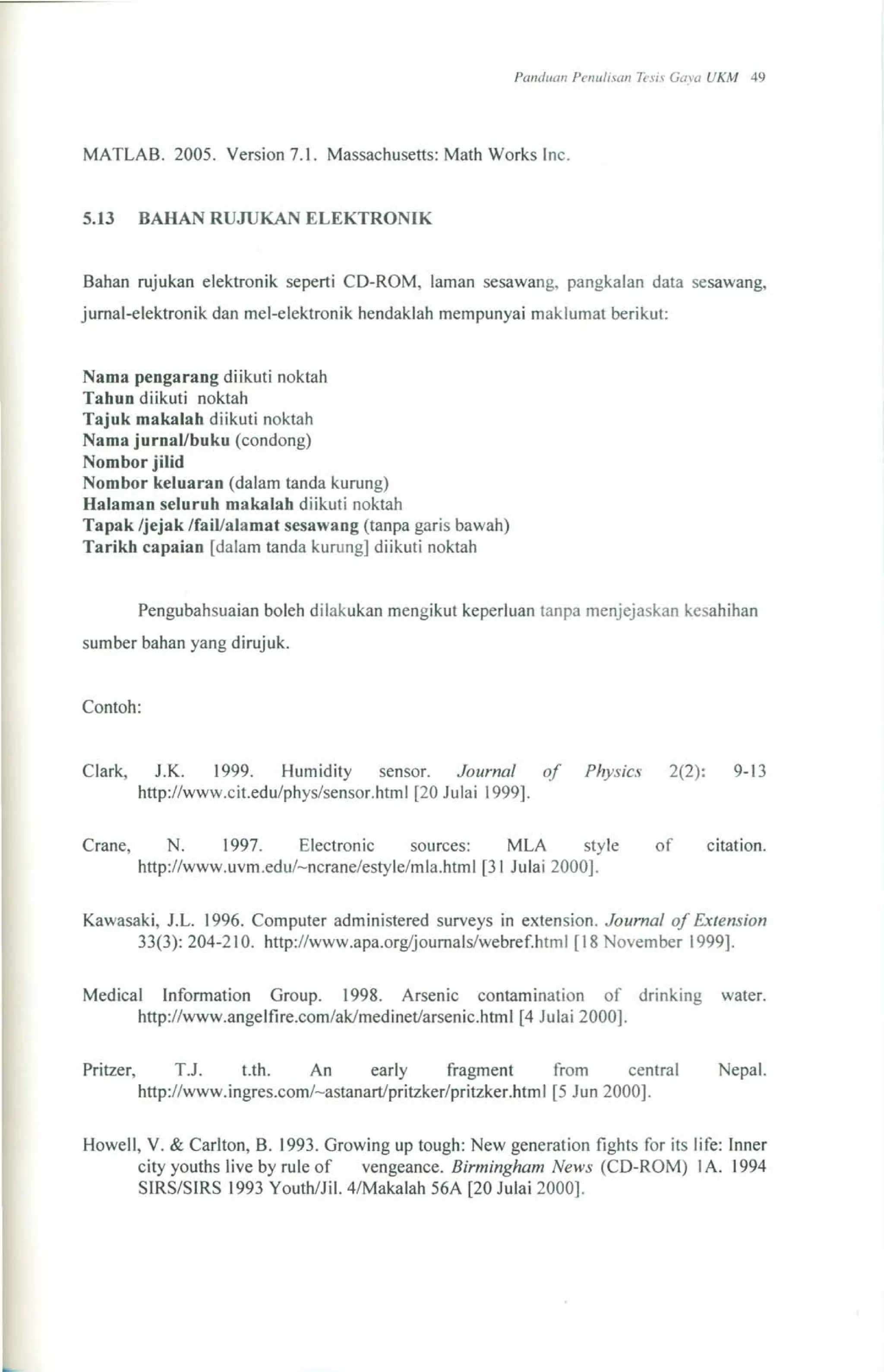 Penulisan gaya ukm | PDF