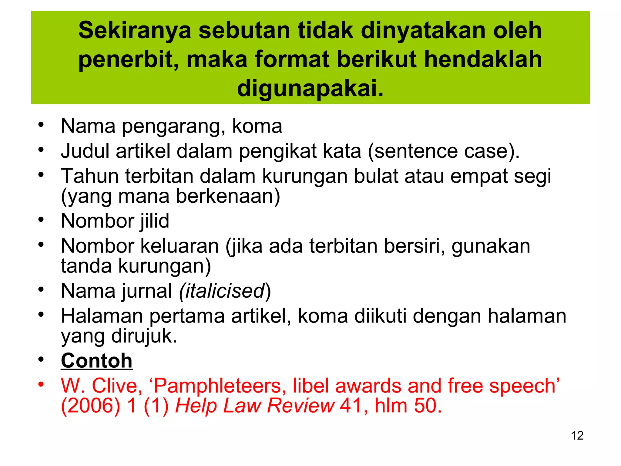 Penulisan gaya ukm (2011 2012) | PPT