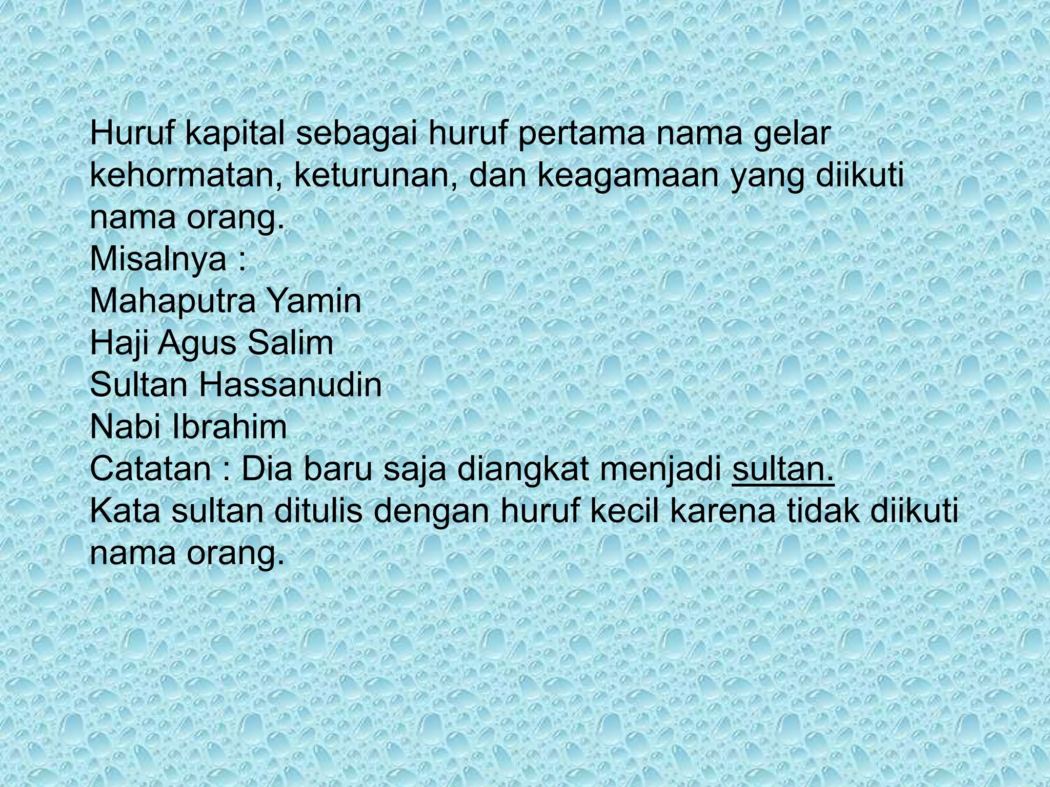 Penulisan huruf besar | PPTX