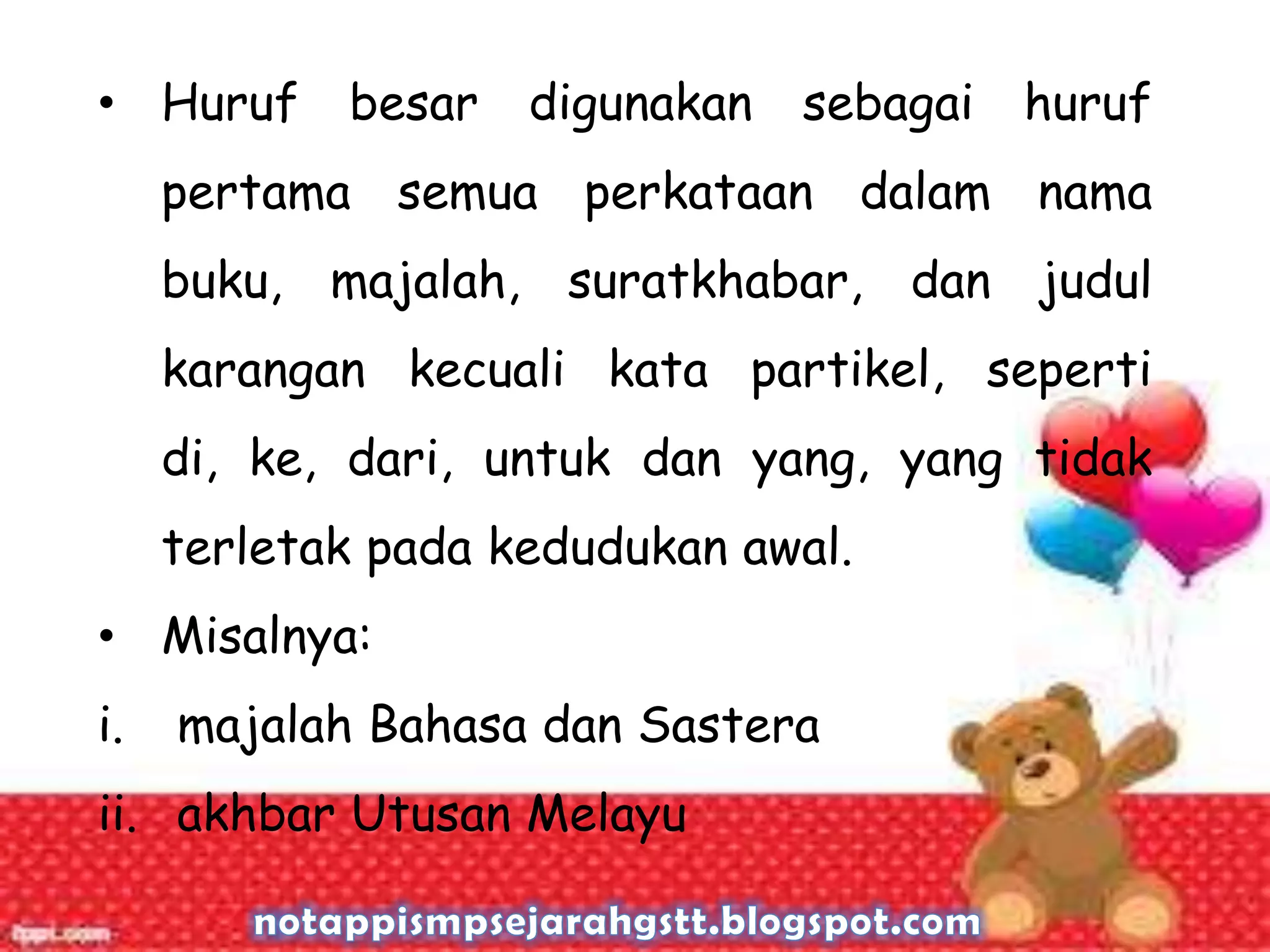 Penulisan huruf | PPSX