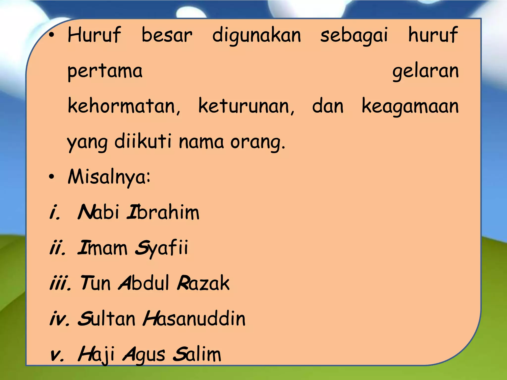 Penulisan huruf | PPSX