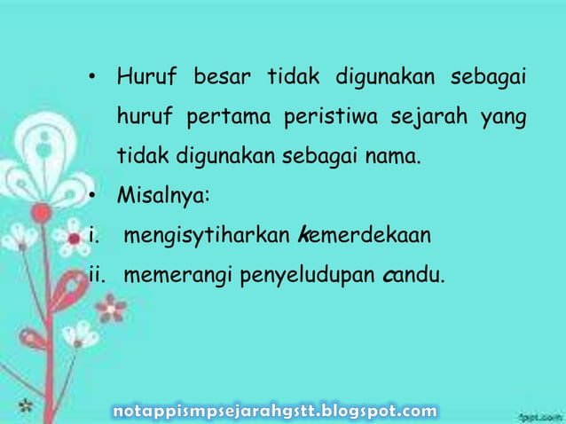 Penulisan huruf | PPSX