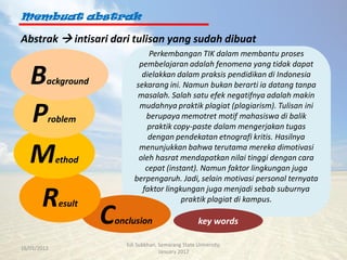 Pengembangan karya ilmiah_untuk mahasiswa teknologi pendidikan Unnes | PDF