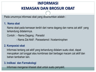 Penulisan kemasan dan label obat | PPTX