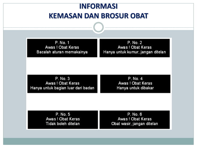 Penulisan kemasan dan label obat | PPTX