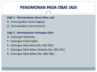 Penulisan kemasan dan label obat | PPTX