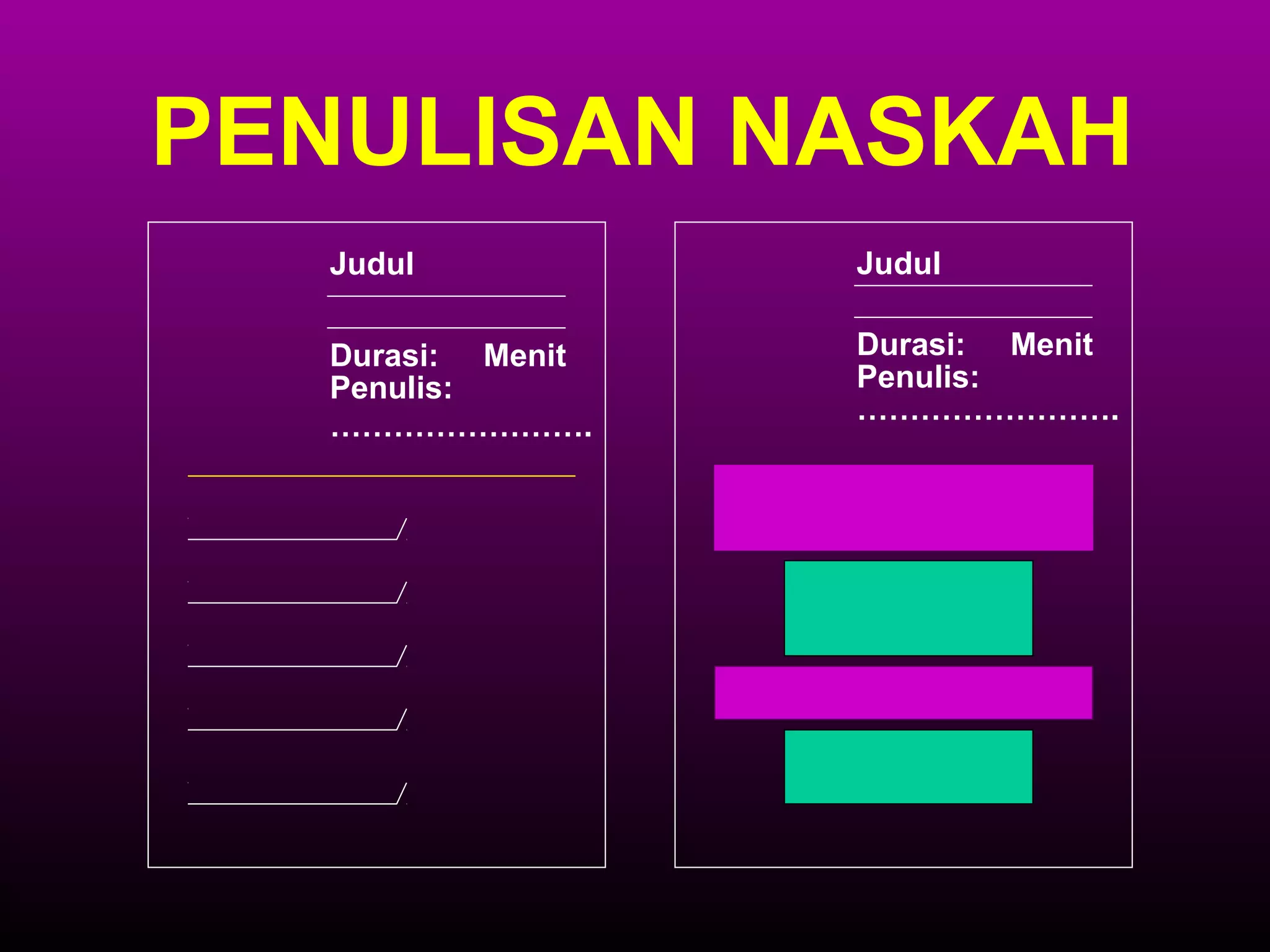 Penulisan Naskah TV | PPT