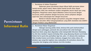 Penulisan permintaan pesan pesan rutin dan positif serta penulisan bad ...