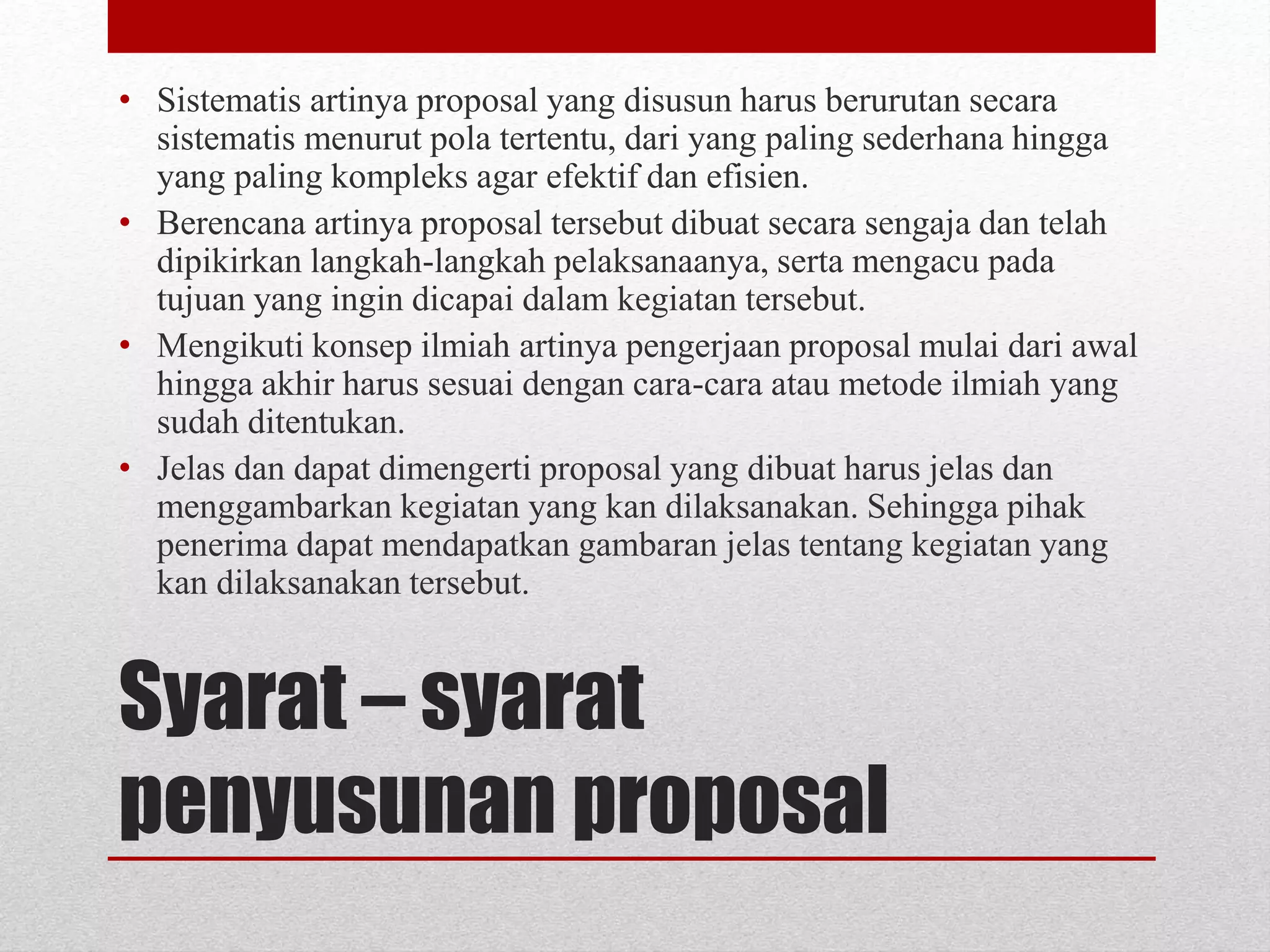 Penulisan proposal | PPTX