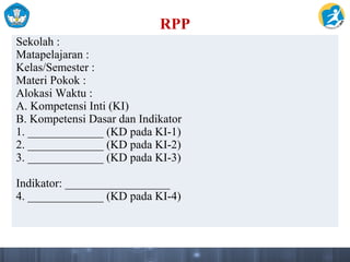 Penulisan RPP Kurikulum 2013 | PPT