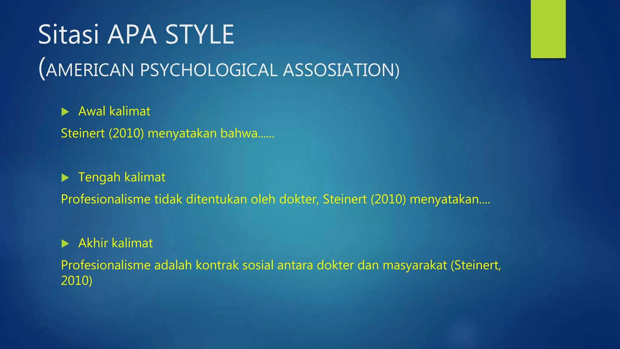 Penulisan sitasifwada | PPTX