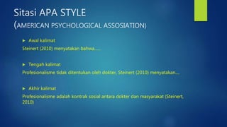 Penulisan sitasifwada | PPTX