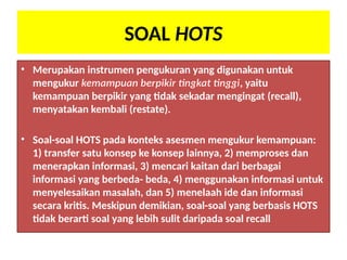 PENULISAN SOAL HOTS (High Orders Thingking) .pptx