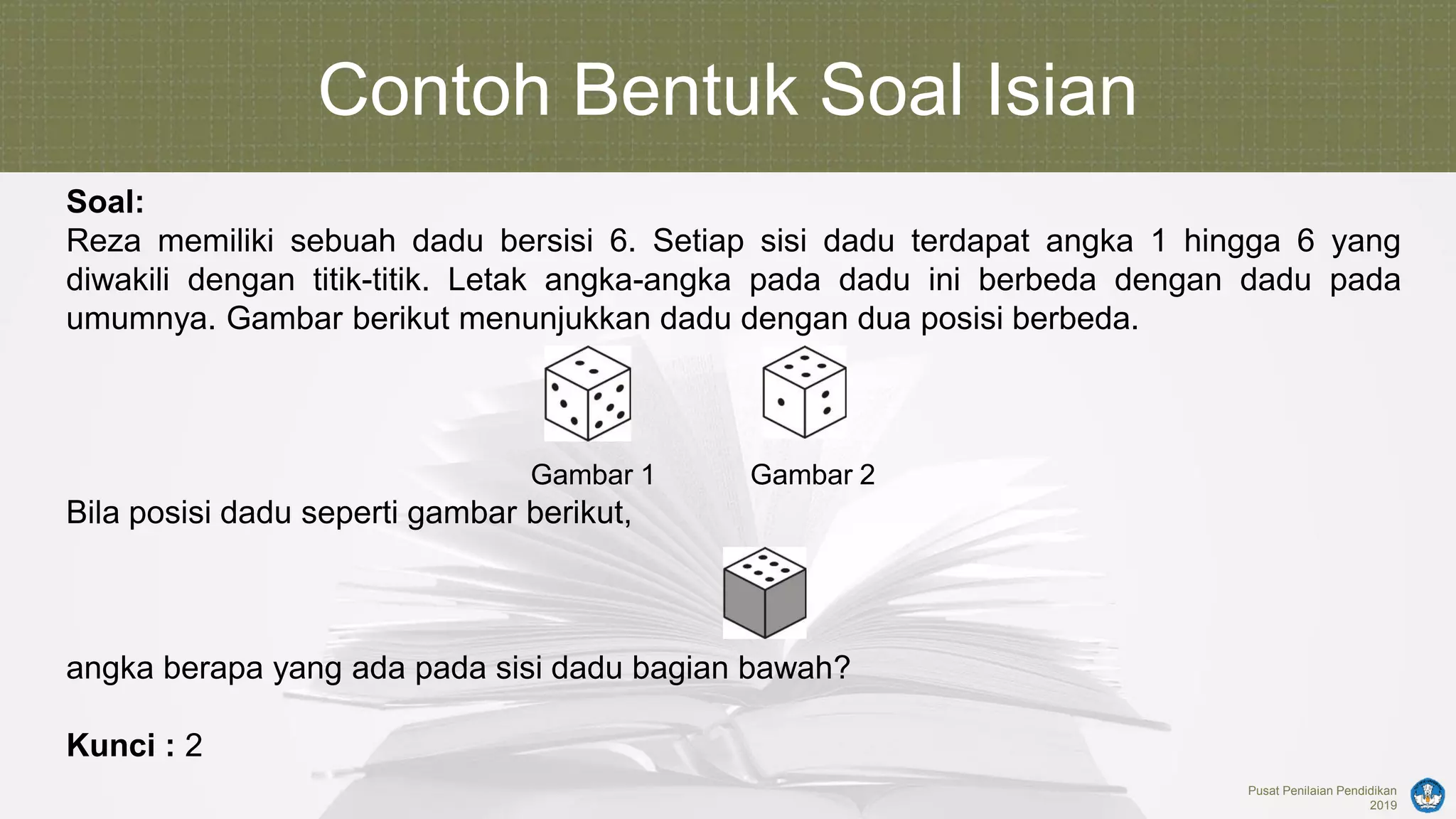 Penulisan soal isian 2019 Puspendik | PDF