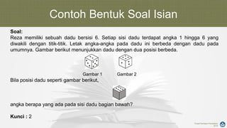 Penulisan soal isian 2019 Puspendik | PDF