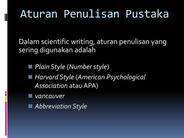 Penulisan sumber pustaka | PPT