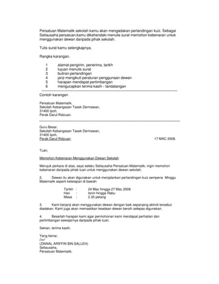 Penulisan surat rasmi | PDF