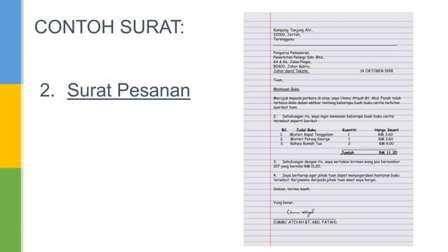 Surat Kiriman Rasmi - Teknik & Format | PPSX