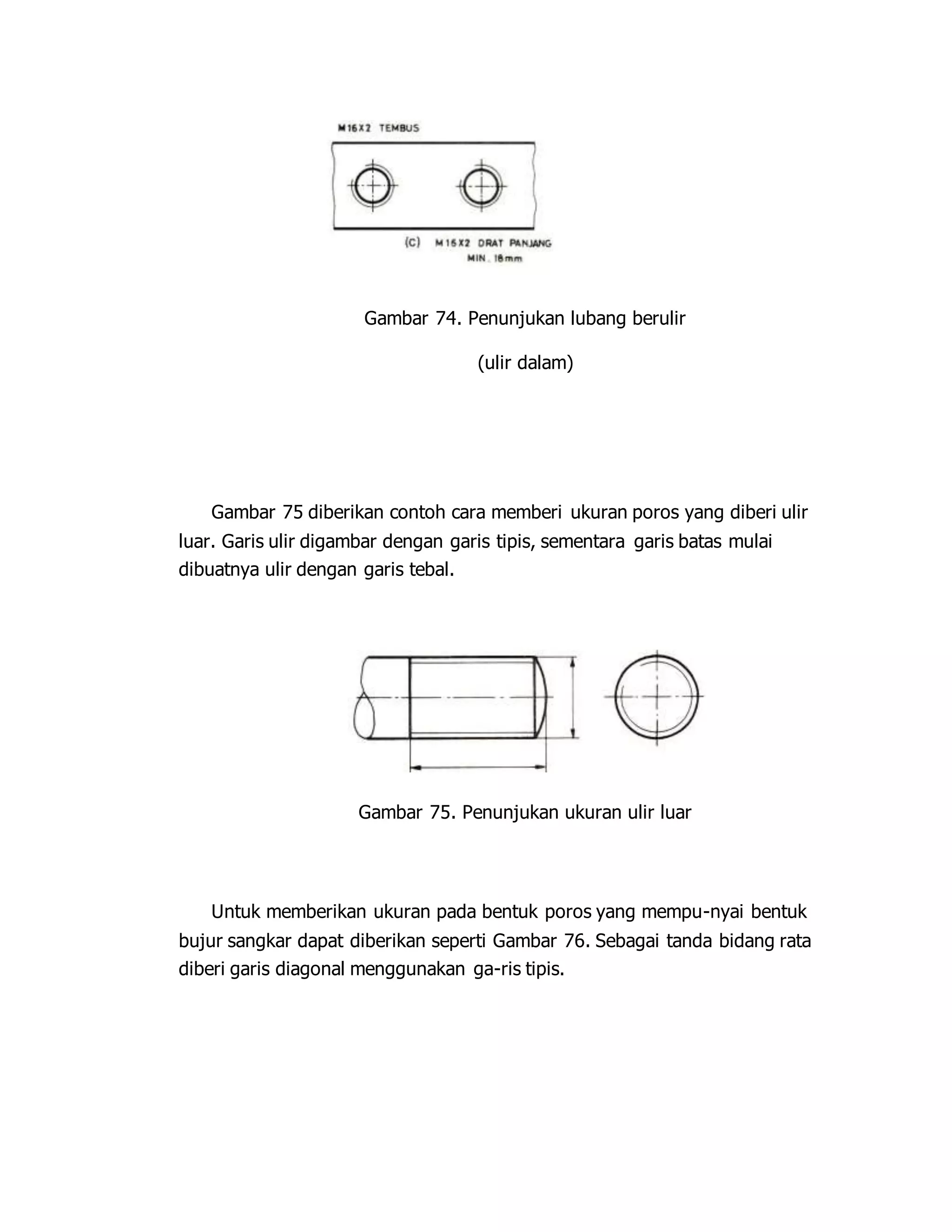 gambar teknik - pemotongan gambar | DOCX