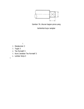 gambar teknik - pemotongan gambar | DOCX