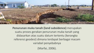 MPKT B - Penurunan Permukaan Tanah di Jakarta | PPTX