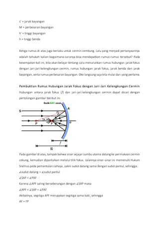 Penurunan rumus pemantulan | PDF