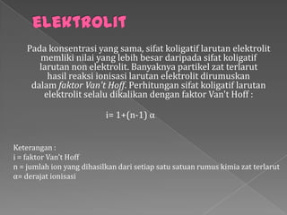 Penurunan titik beku | PPTX