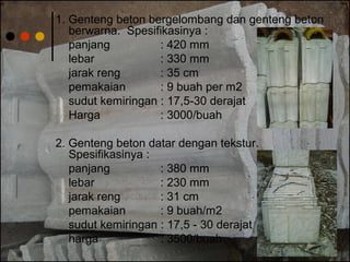 Penutup Atap (Materi: Bahan Bangunan) | PPT