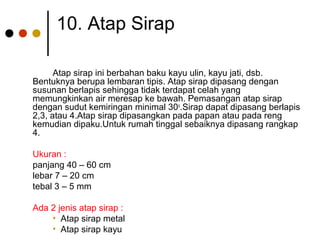 Penutup Atap (Materi: Bahan Bangunan) | PPT