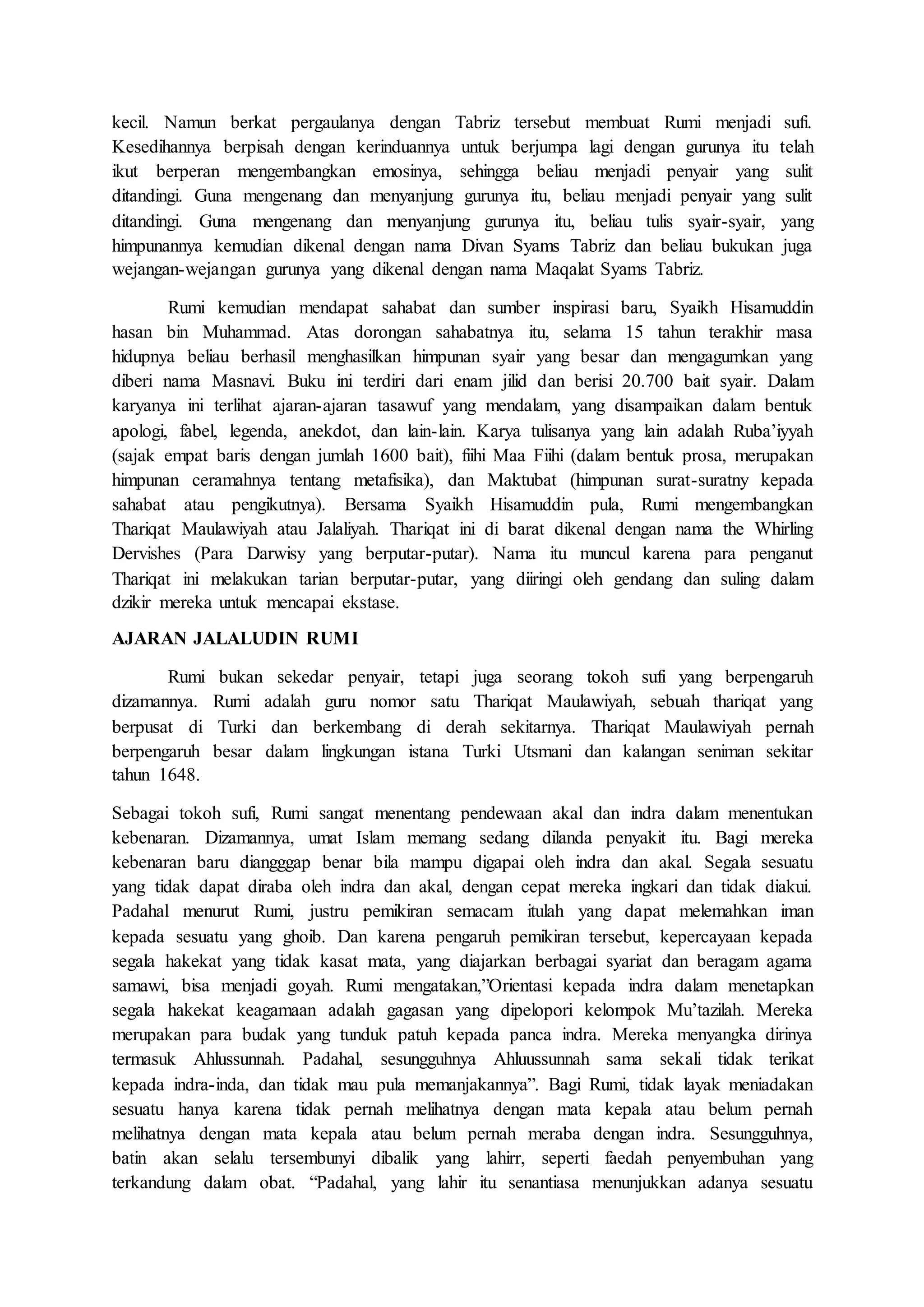 PENYAIR SUFI JALALUDDIN AR RUMI.doc