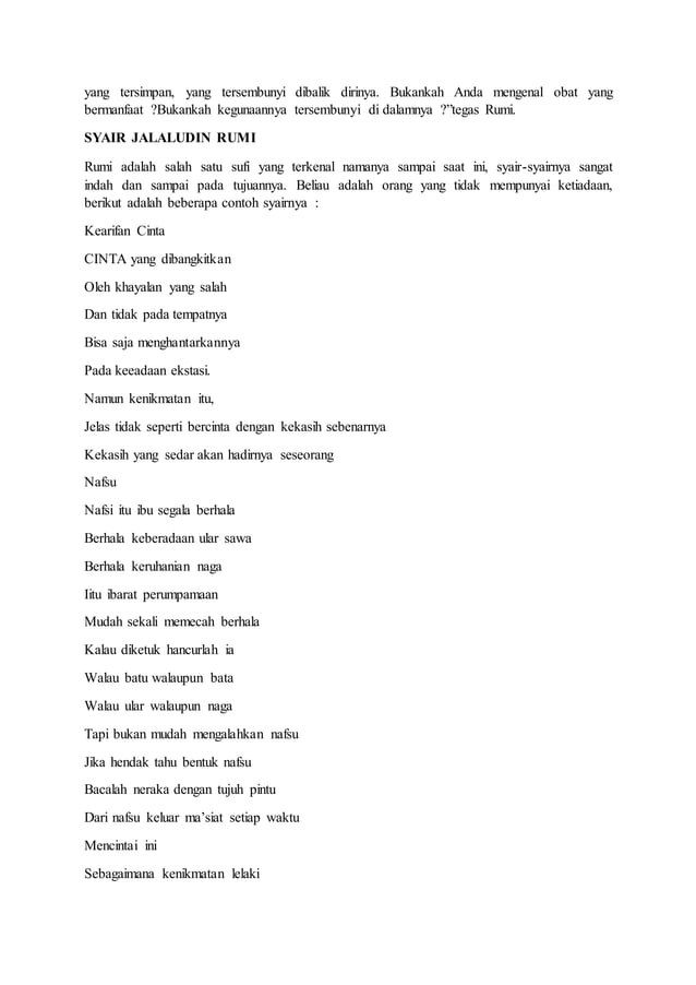 PENYAIR SUFI JALALUDDIN AR RUMI.doc