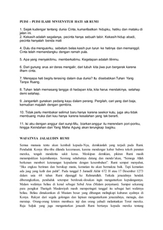 PENYAIR SUFI JALALUDDIN AR RUMI.doc